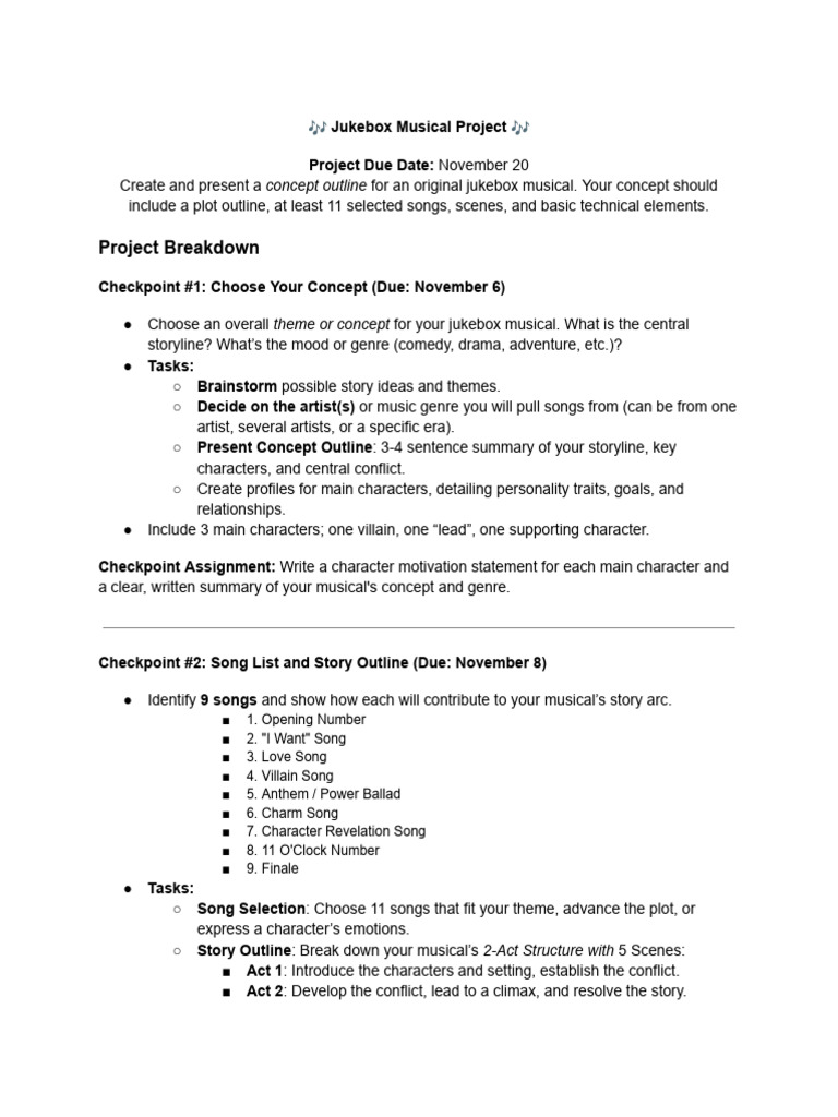 Musical Theatre Song Types | PDF | Plot (Narrative)