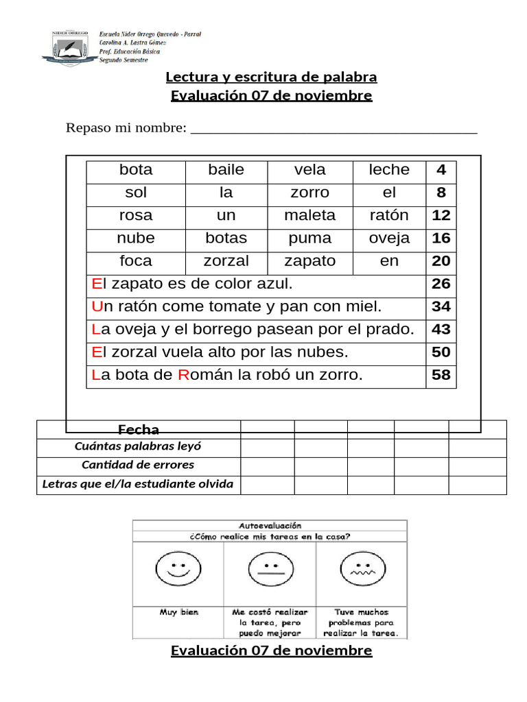 Lectura y Dictado Formato N°1 | PDF | Animales domesticados | Mamíferos