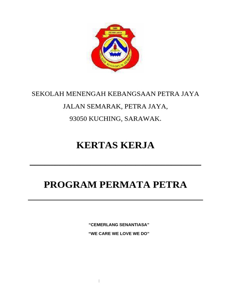 Kertas Kerja Format Minta Duit | PDF