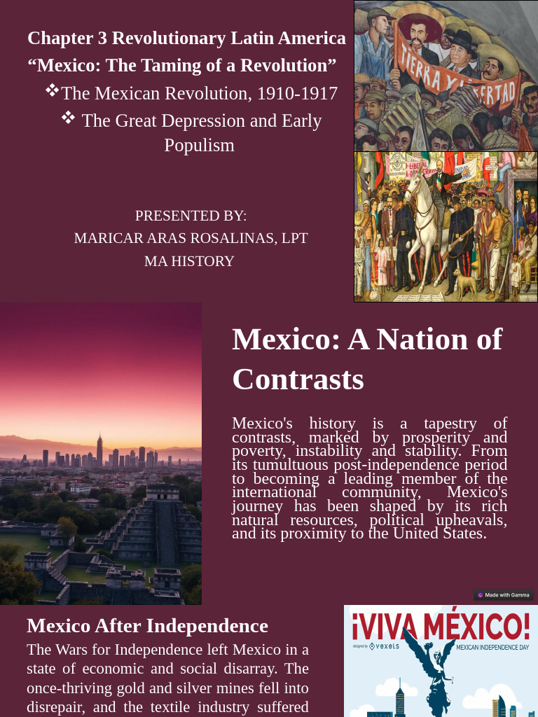 Mexican Revolution: A Historical Overview | PDF | Mexico