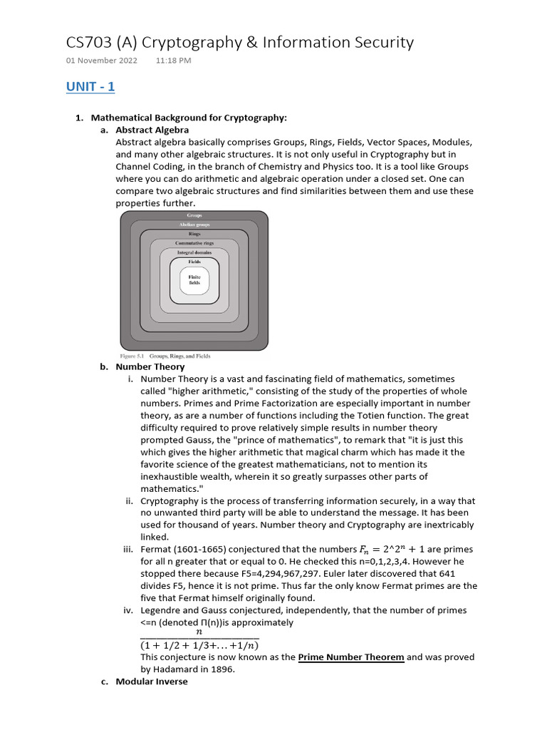 CS703 | PDF | Prime Number | Number Theory