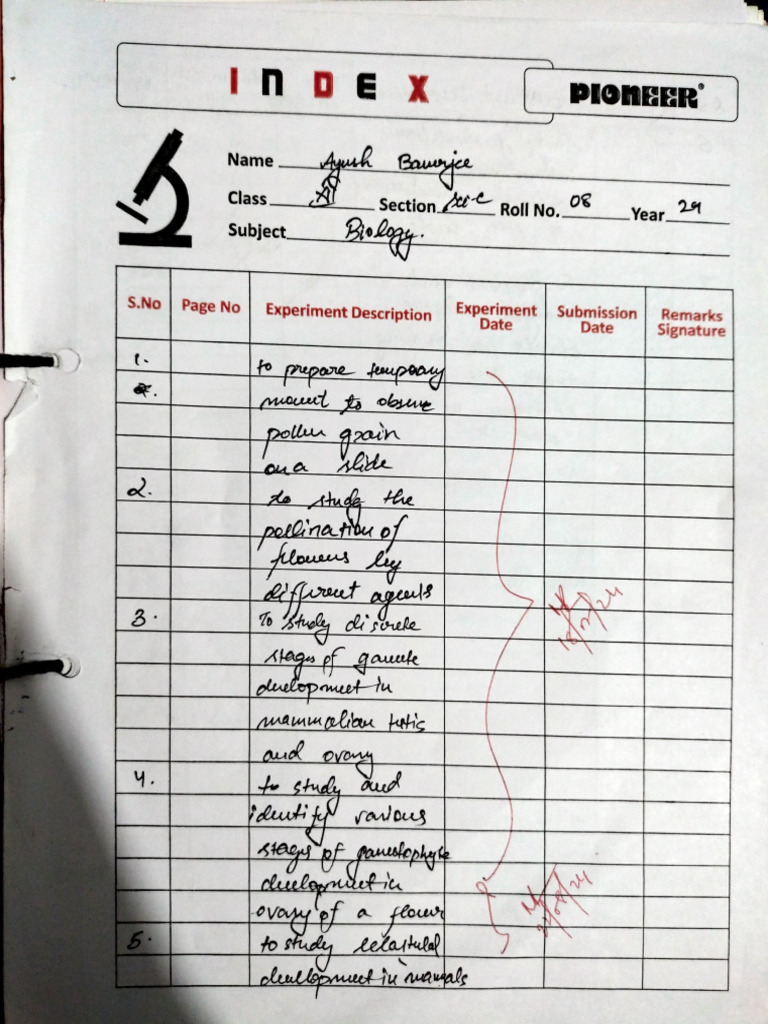 Biology Practicals (HY) | PDF