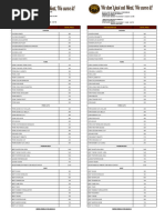 BMT Meat Price List 2024 | PDF | Lamb And Mutton | Sausage