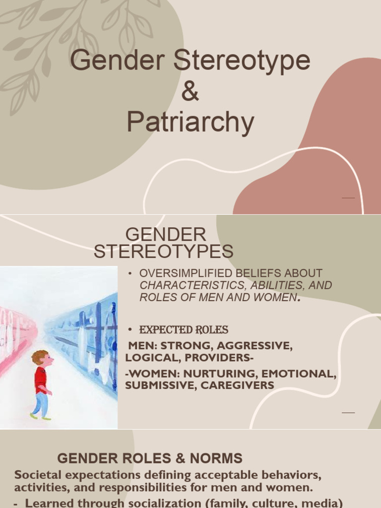 Gender Stereotypes | PDF | Patriarchy | Gender Role