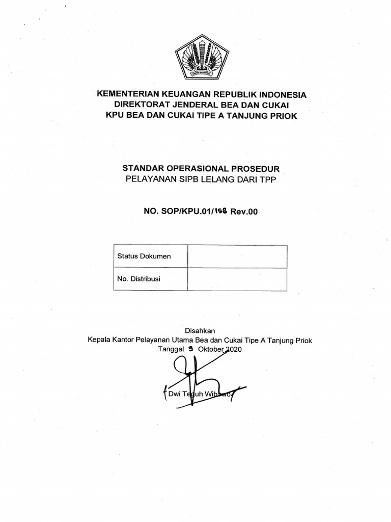 Sop 158 Rev.00 Sipb (Upgrade Isk 2022) | PDF