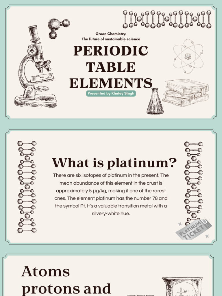 Cream and Green Illustrative Science Project Presentation | PDF