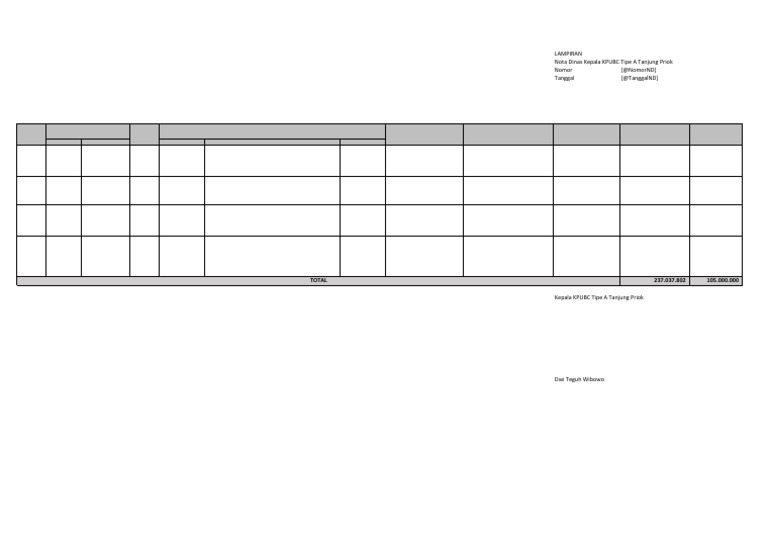 Daftar Lotting BTD | PDF