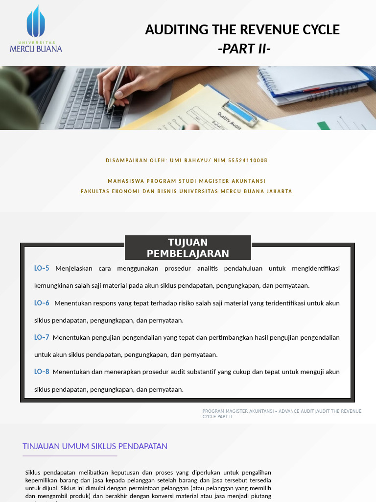 Audit the Revenue Cycle - Part II | PDF