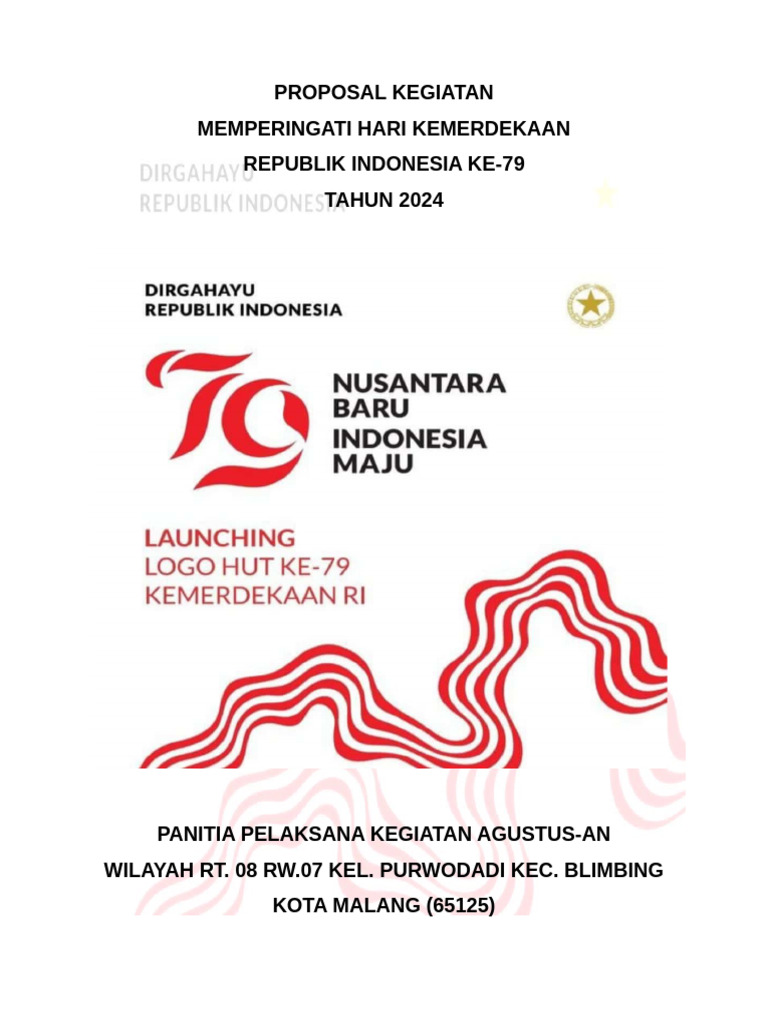 PROPOSAL REVISI KEGIATAN HUT KE-79 2024 - Salin | PDF