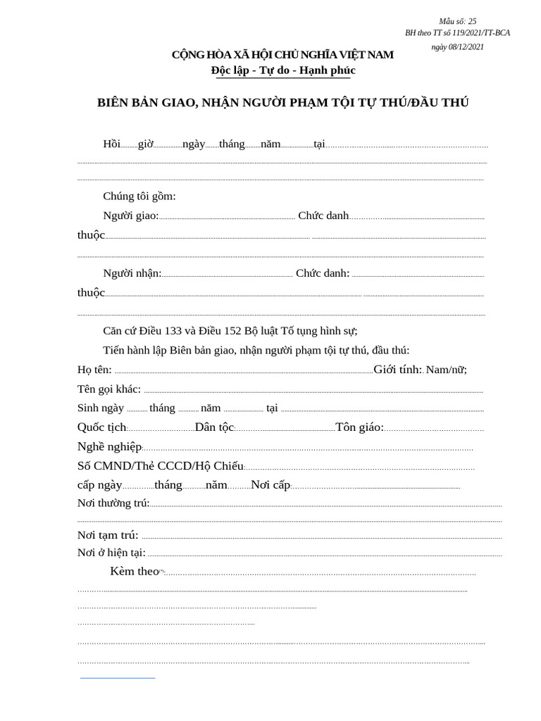 25. Bien ban giao, nhan nguoi PT tu thu, dau thu | PDF