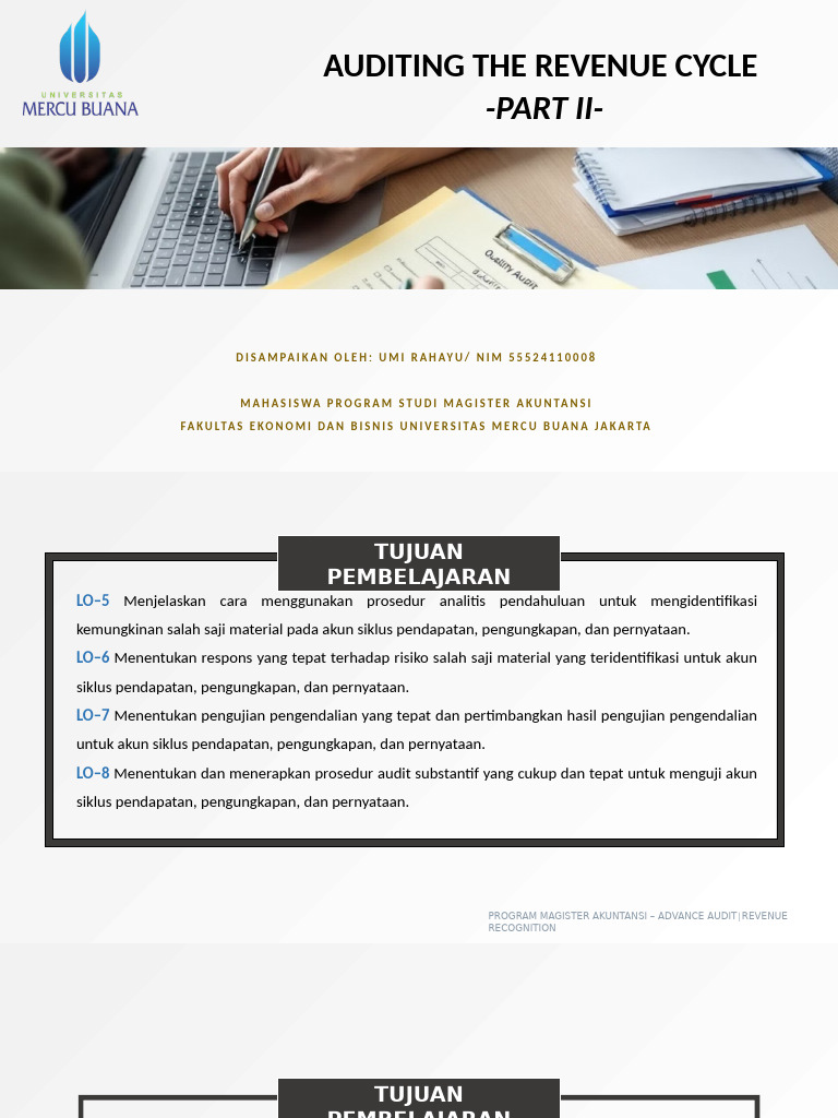 Audit The Revenue Cycle - Revenue Recognition | PDF