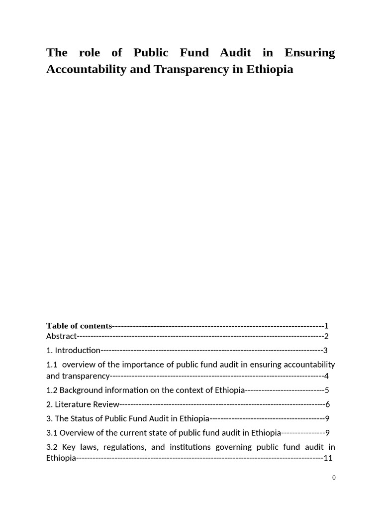 Public Fund Audit 1(1) | PDF | Audit | Accountability