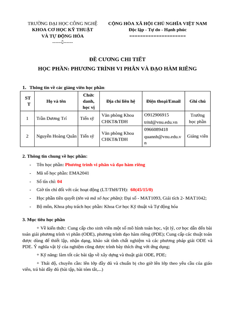 EMA2041DeCuongChiTiet_ODE_PDE | PDF