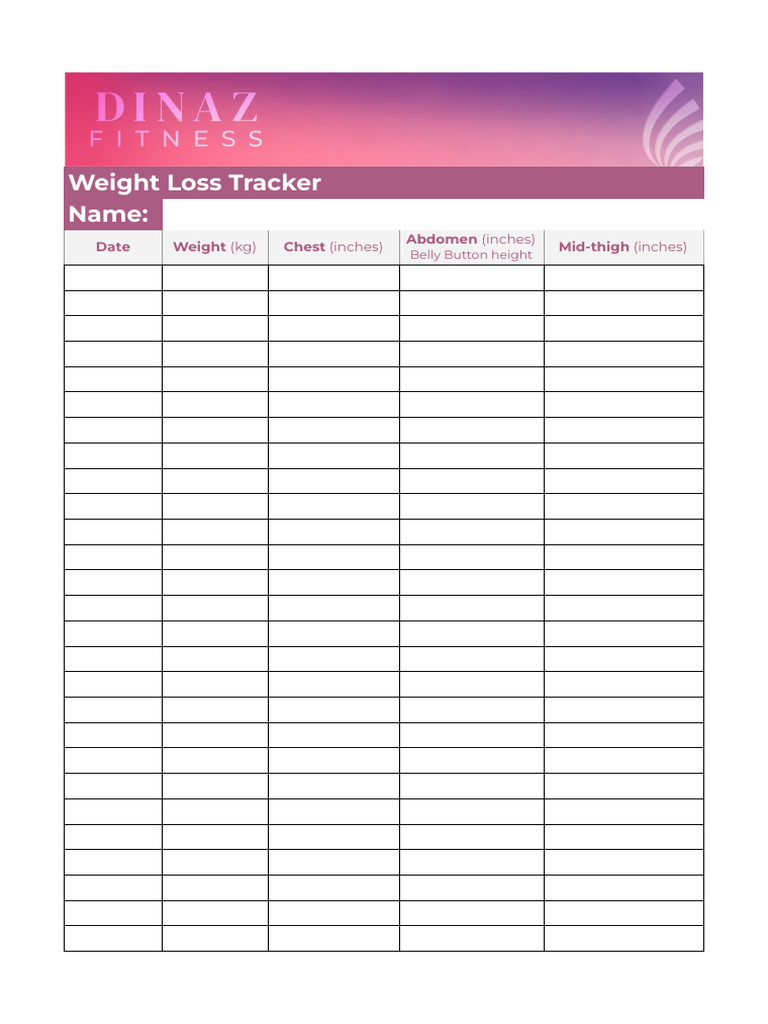 Weight Loss Tracker | PDF