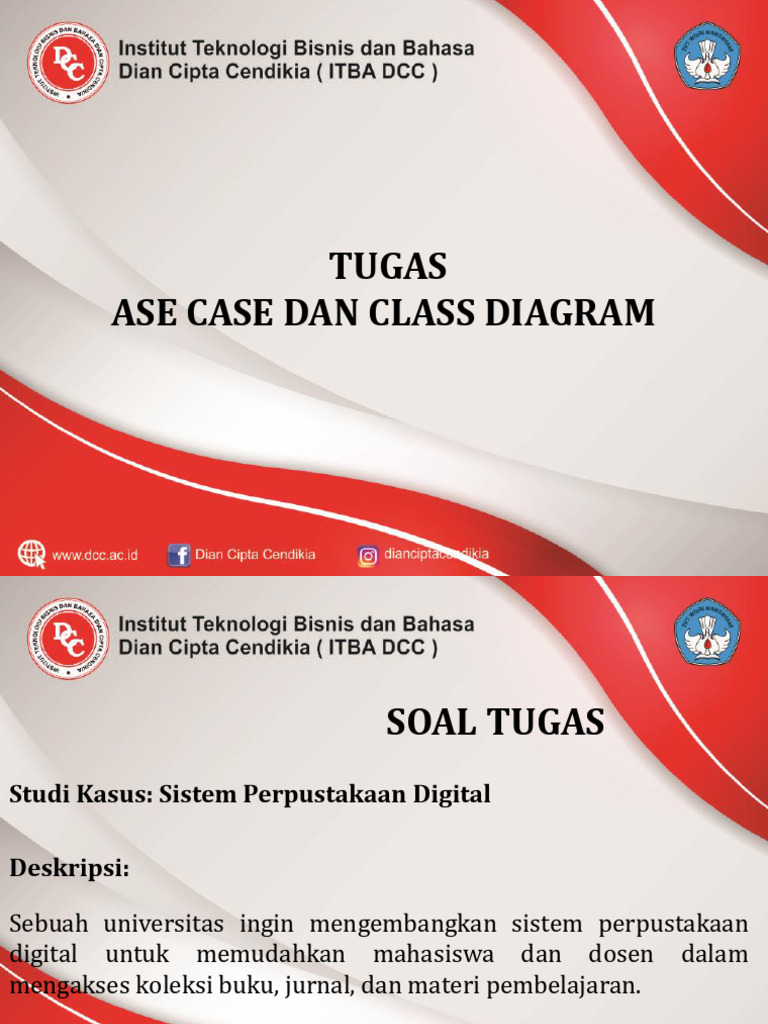 Tugas - Use Case dan Class Diagram | PDF