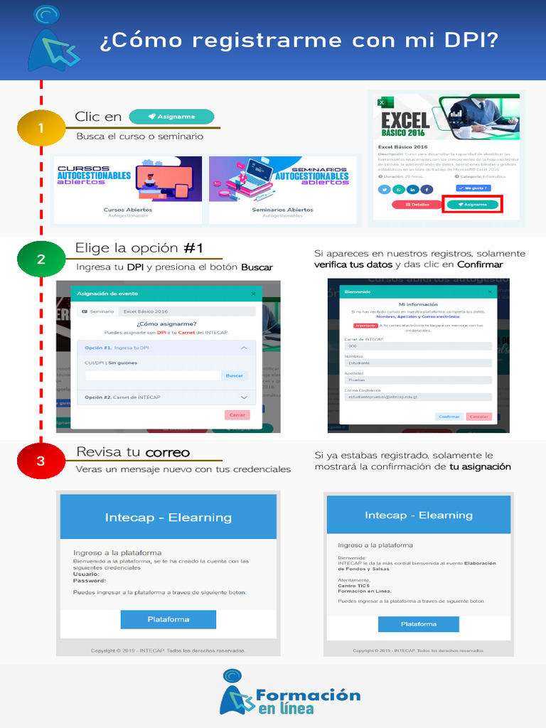 Registro con DPI: Guía Paso a Paso | PDF