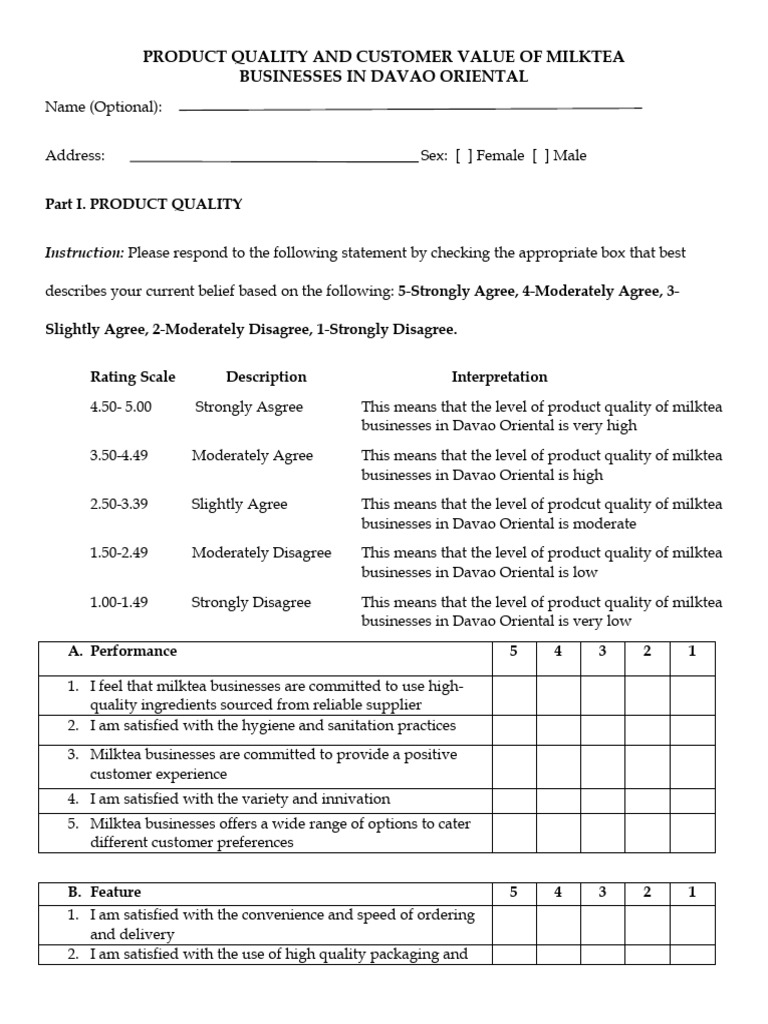Gemima Questionnaire Revised Final | PDF | Business