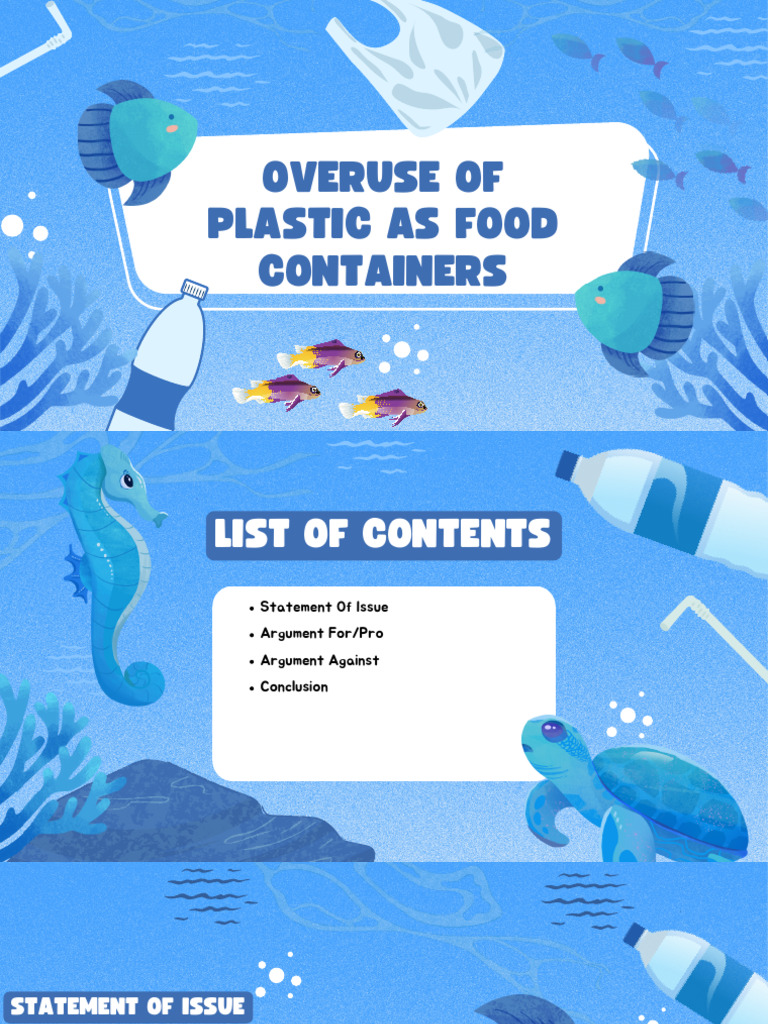 Blue Illustrative Free Plastic Pollution Presentation - 20241009 ...