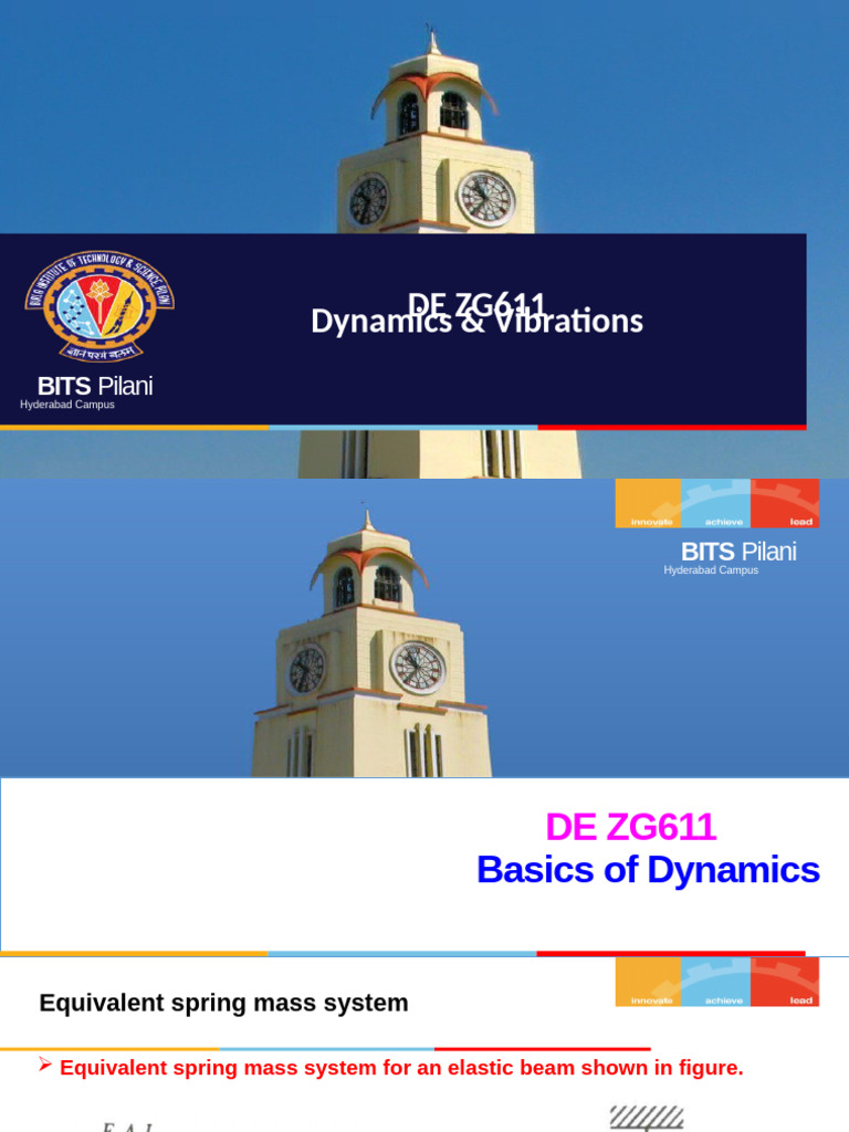 DE ZG611 Lect 2 On 3 August 2024 | PDF | Momentum | Force