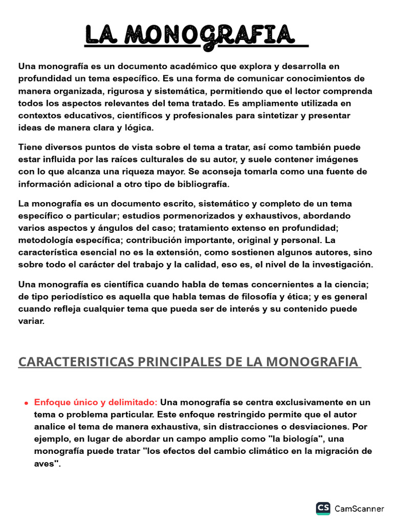 La Monografia | PDF