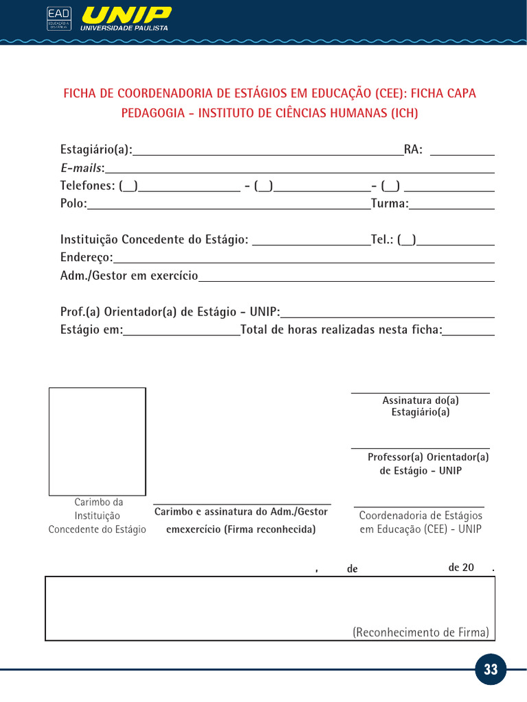 ficha capa para fazer | PDF