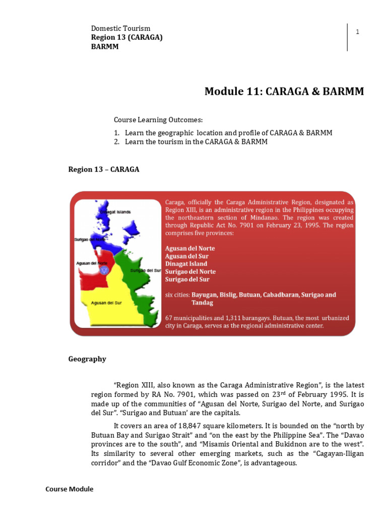 Exploring CARAGA Region Tourism | PDF | Foods | Cuisine