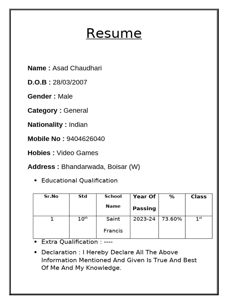 Asad Resume | PDF