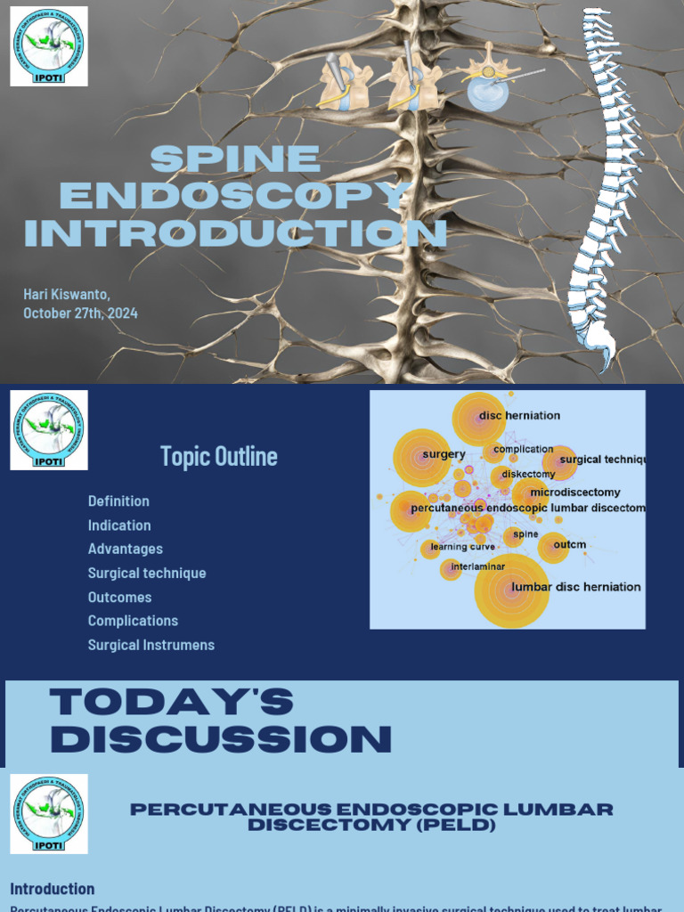 Hari Kiswanto, S.kep. Persiapan Dan Pengenalan Instrumen Endoscopy Tulang Belakang | PDF ...