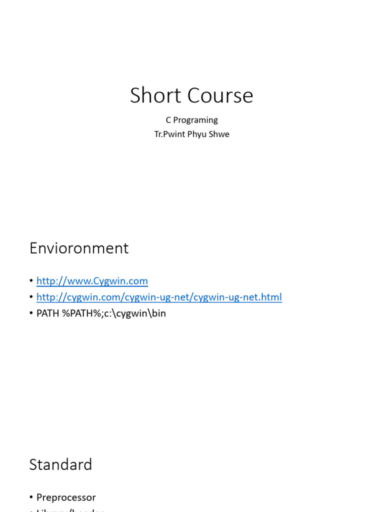 C Week1 Pdf Integer Computer Science Pointer Computer Programming