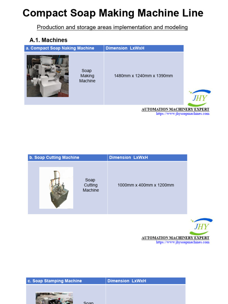 Compact Soap Making Machine Line Factory Set Up Layout Plan | PDF ...