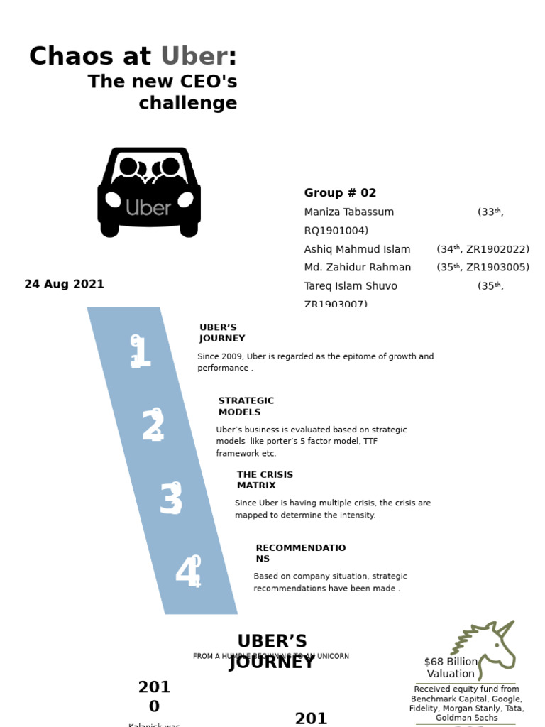 Uber's Leadership Crisis Analysis | PDF | Logistics | Value Chain