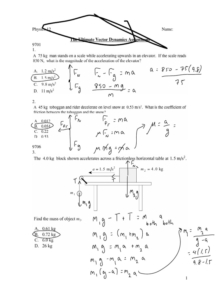 Vector Dynamics Assignment Solutions | PDF