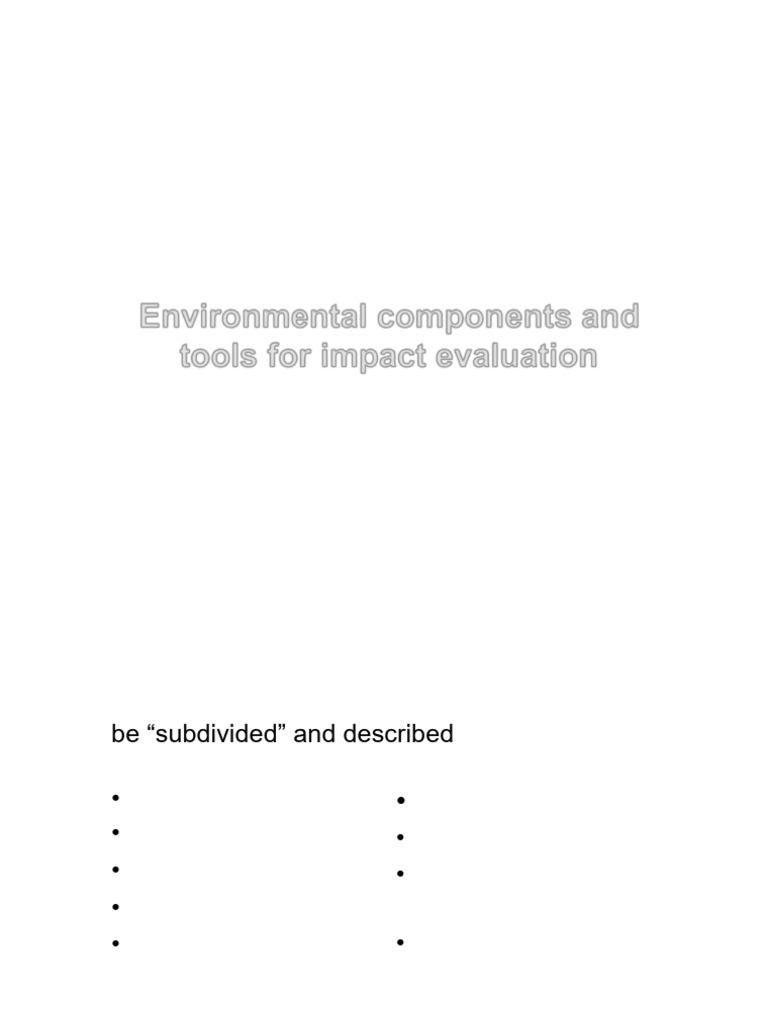 Eia Methods Pdf Natural Environment Water