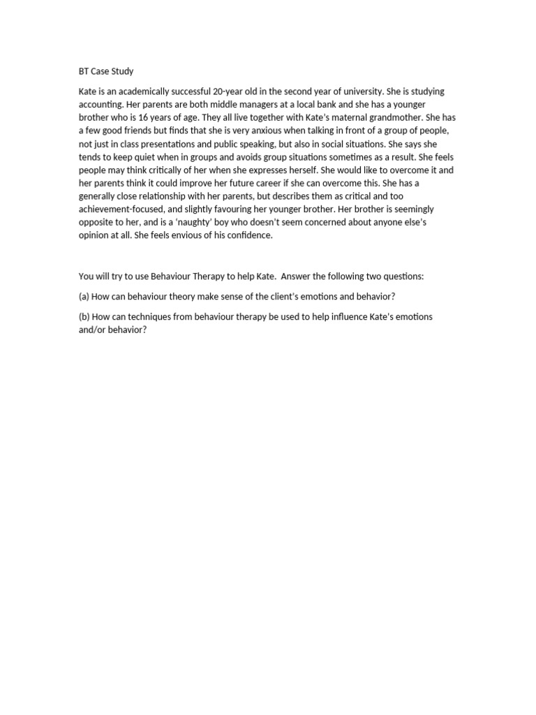 Lecture 8 BT Case Study | PDF