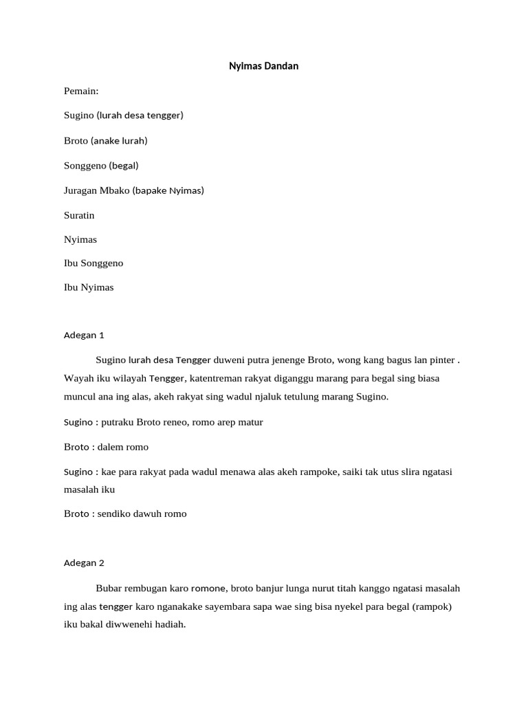 Nyimas Dandan Revisi | PDF