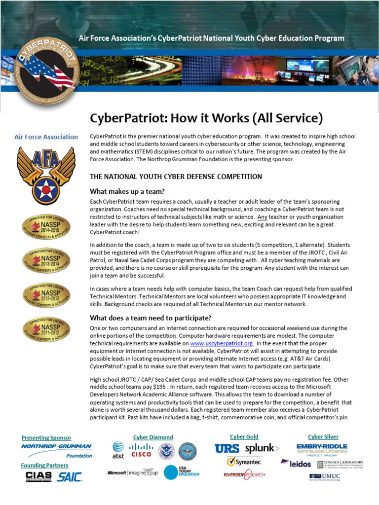 CyberPatriotHow It Works All Service | PDF
