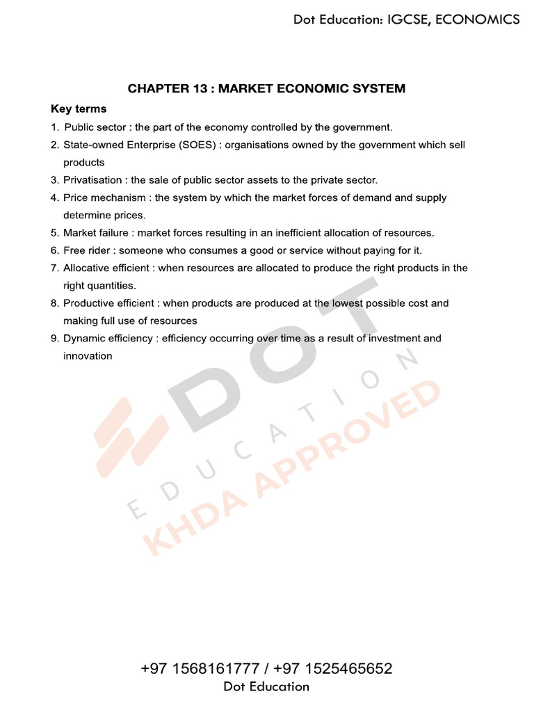 Chapter 13 Market Economic System-2 | PDF
