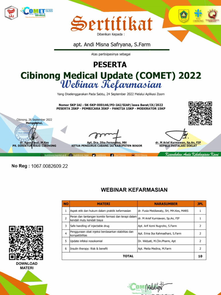 Apt. Andi Misna Safryana, S.Farm 1 | PDF