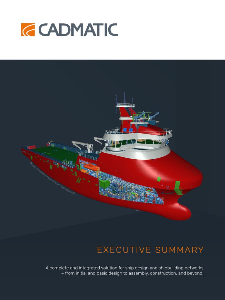 Cadmatic Marine Executive Summary | PDF | Naval Architecture | Shipbuilding