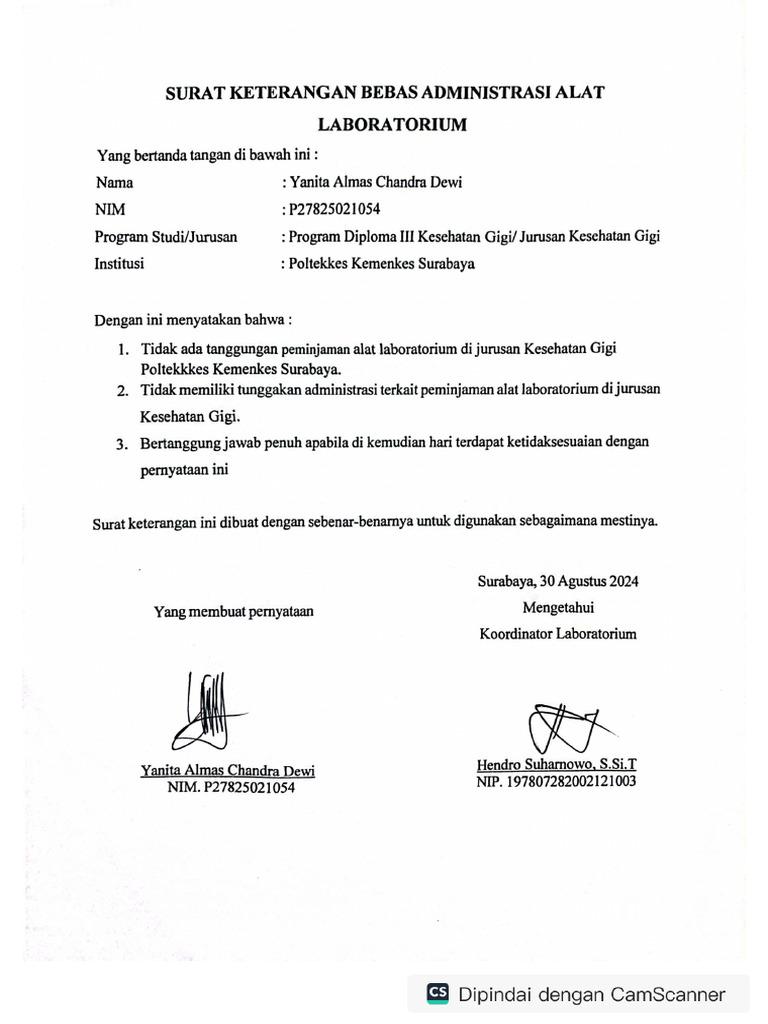 Bebas Administrasi Alat | PDF