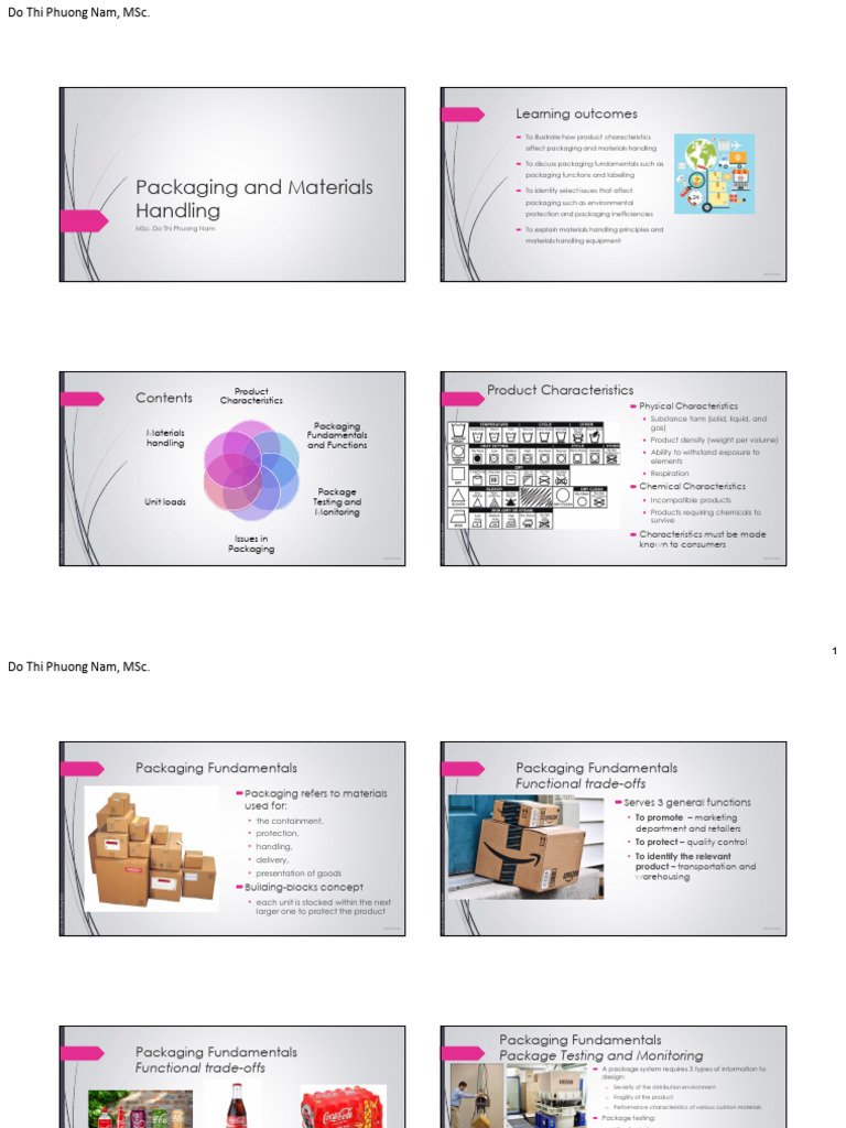 U4 - Packaging and Material handling | PDF | Packaging And Labeling | Pallet
