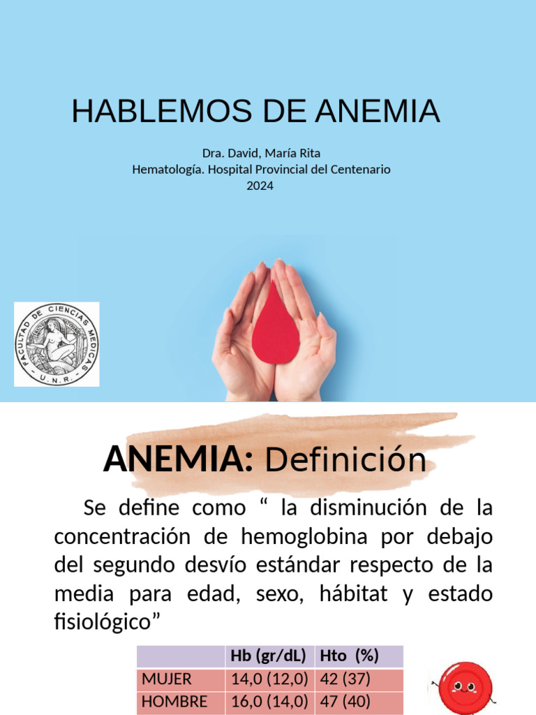 Anemia Seminario FCM | PDF | Anemia | Vertebrados