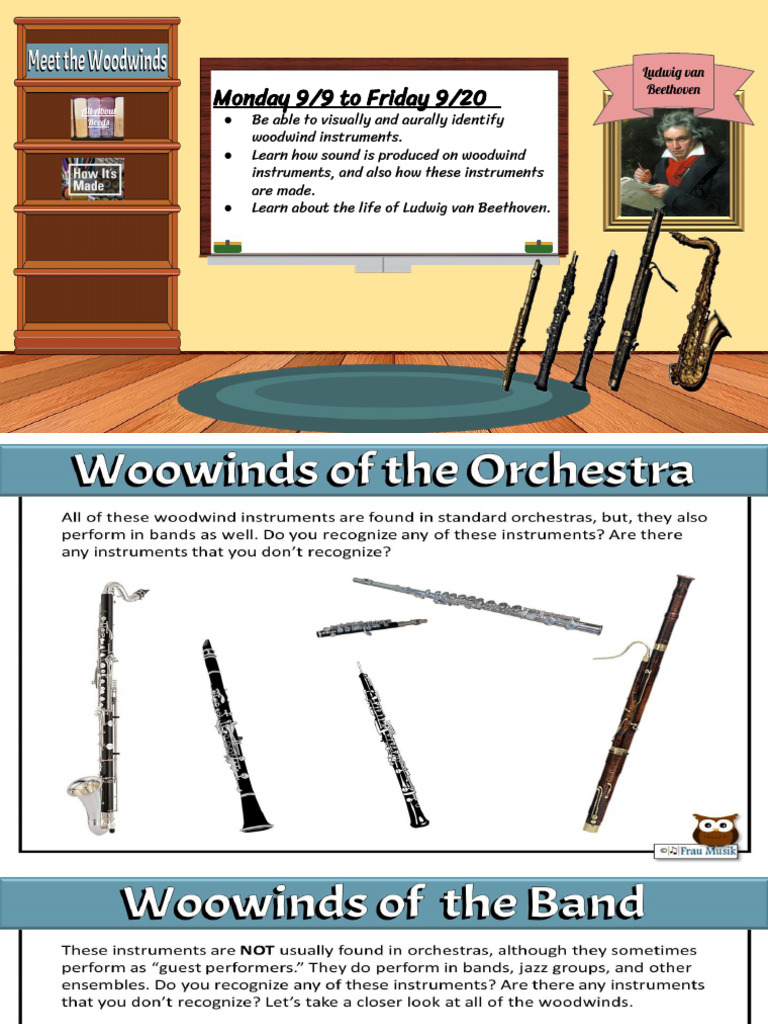 Digital Classroom Woodwinds and Beethoven | PDF | Woodwind Instruments ...