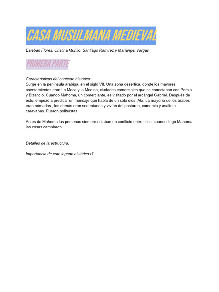 Casa Musulmana Medieval | PDF