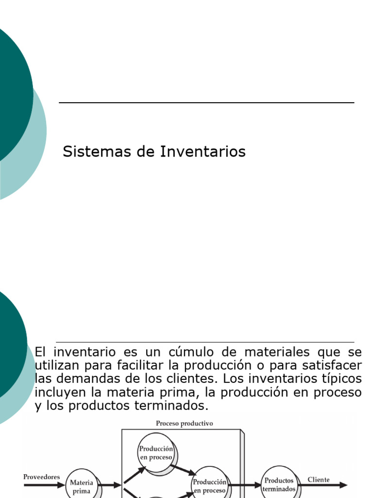 8_Sistemas de inventario_DRSS_v3 | PDF | Lean Manufacturing | Economias