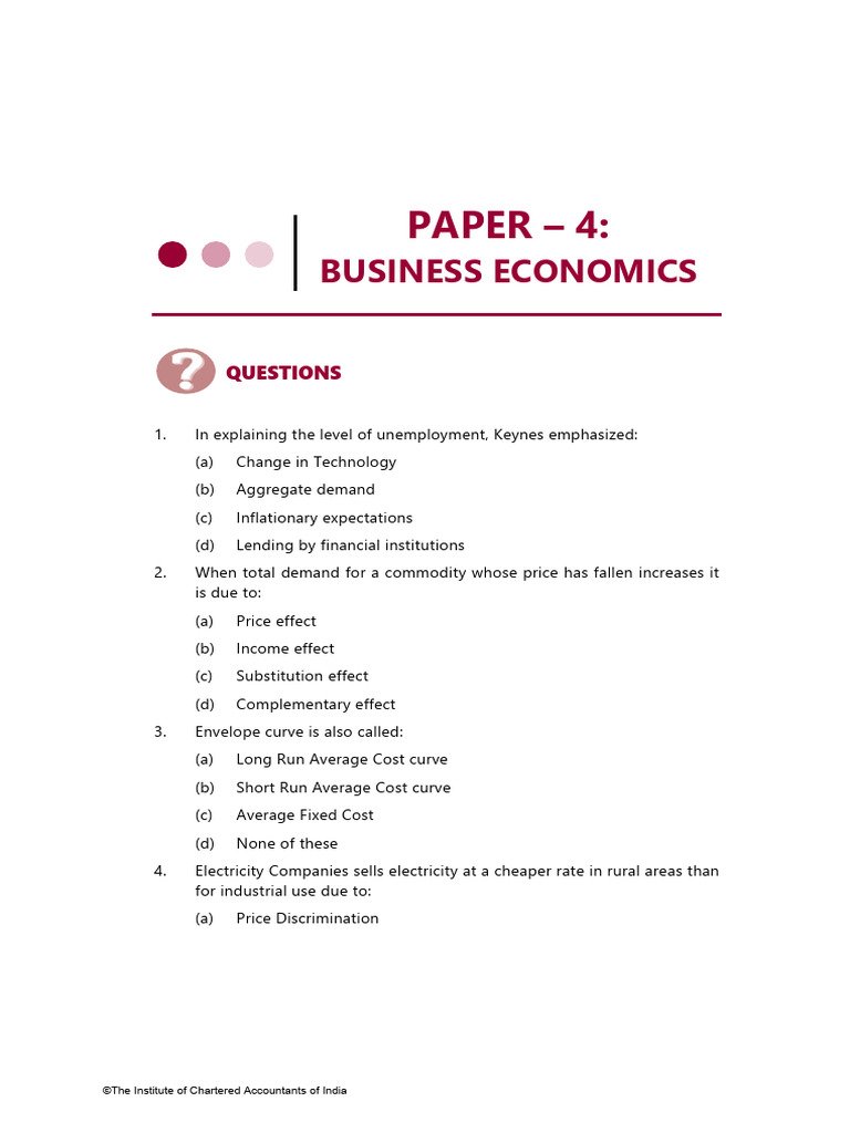CA Foundation Eco RTP Sept 2025 Exam Castudynotes Com | PDF | Inflation ...