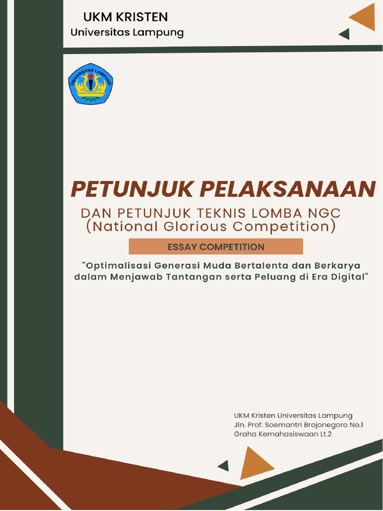 BUKU PANDUAN LOMBA ESSAY NGC | PDF