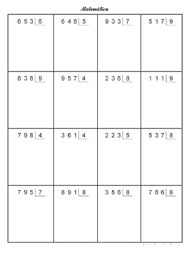 Practica de Divisiones | PDF