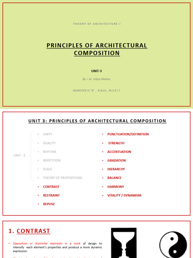 Architecture Composition Basics | PDF | Symmetry | Composition (Visual ...