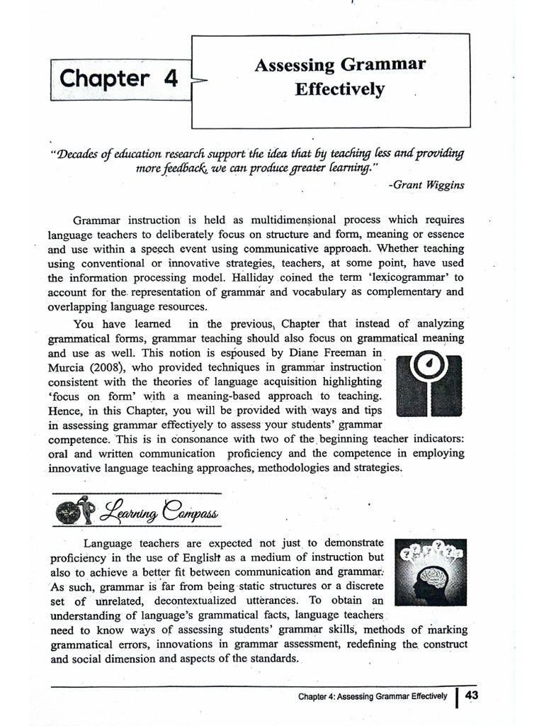Assessing Grammar Effectively | PDF